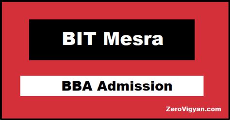 Bit Mesra Bba Admission Form Admission Forms