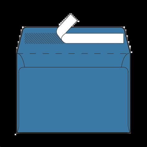 Kuverta B6 5 Strip Plava Papirushr