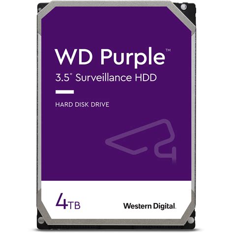 WD 4TB Purple 5400 rpm SATA III 3.5" Internal WD42PURZ B&H Photo