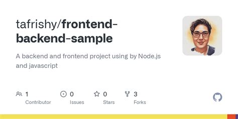GitHub Tafrishy Frontend Backend Sample A Backend And Frontend Project Using By Node Js And