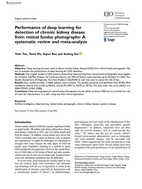 Solution Tan Et Al 2023 Performance Of Deep Learning For Detection Of