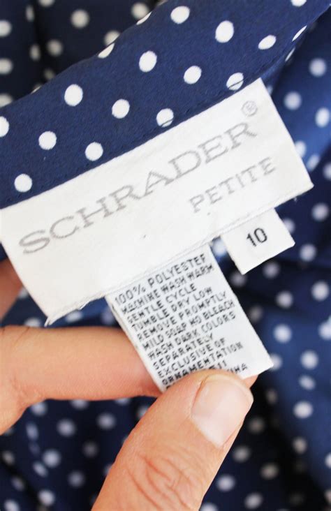 Navy Blue And White Polka Dot Collared Dress Etsy