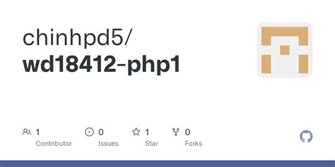 Github Chinhpd5wd18412 Php1