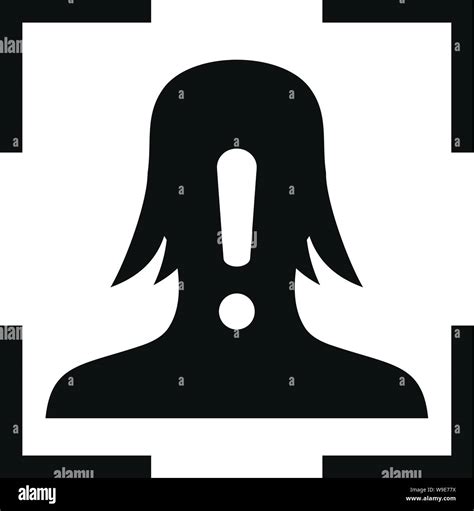 Face Recognition Alert Icon Simple Illustration Of Face Recognition Alert Vector Icon For Web