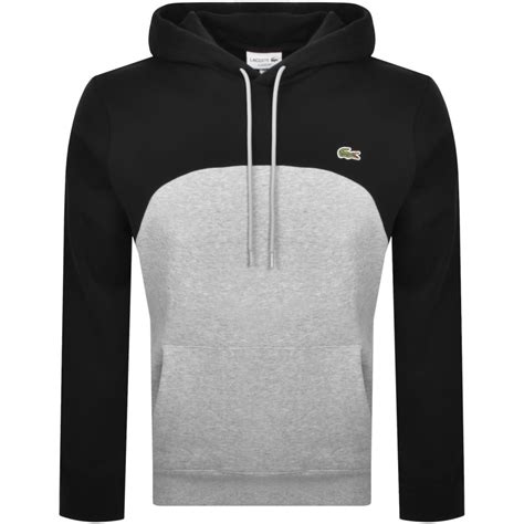 Lacoste Logo Pullover Hoodie Black Mainline Menswear