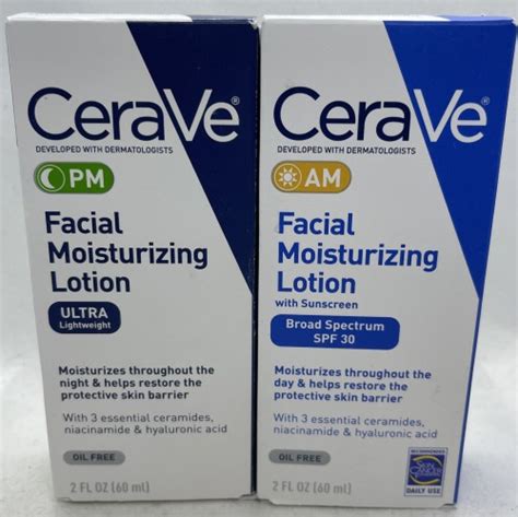 Cerave Am And Pm Facial Moisturizing Lotion With Sunscreen Spf 30 2oz Ea