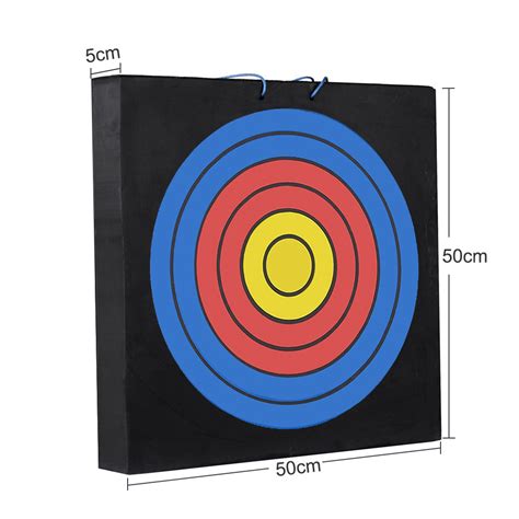 Archery Eva Target Block Black Square Build In Target Face 50x50cm