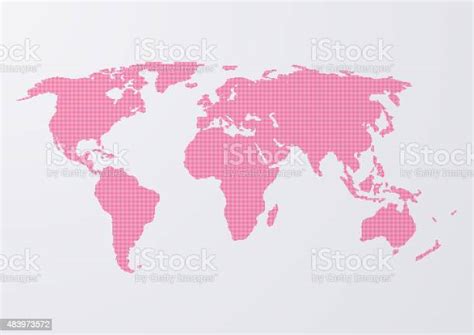 Vector Illustration Of A World Map Of Dots向量圖形及更多2015年圖片 2015年 世界地圖