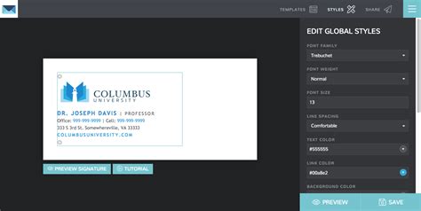 HTML Email Signature Generators CMS Design Resource