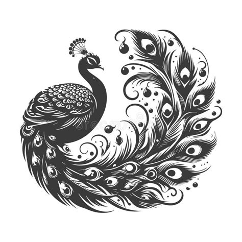Detailed Peacock Silhouette Vector Designs For Professional Branding