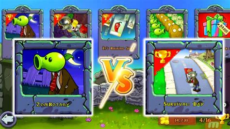Plants Vs Zombies Challenge Zombotany Vs Survival Day Best Glitch