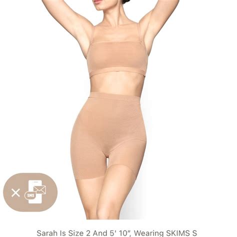 Skims Intimates And Sleepwear Nwt Skims Sheer Sculpt Low Back Short M