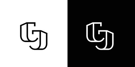 Modern And Unique Letter Cj Initials Logo Design 45946873 Vector Art At