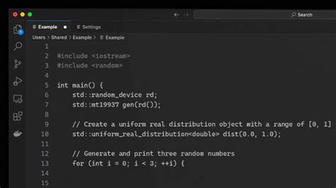 Basic Example Of Std Uniform Int Distribution Uniform Int Distribution In C