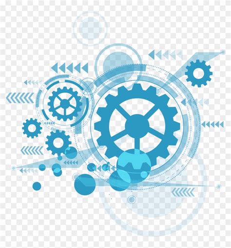 Vector Free Blue Technology Graphic Design Decorative Tech Technology