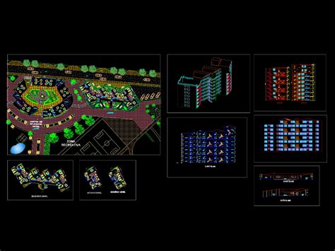 Edificio De Departamentos 3 Niveles En Dwg 502 Mb Librería Cad