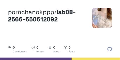 GitHub Pornchanokppp Lab08 2566 650612092