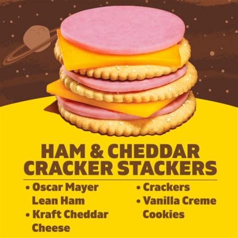 Lunchables Ham And Cheddar Cheese Cracker Stackers With Vanilla Creme