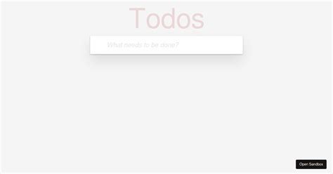 Todo App Codesandbox
