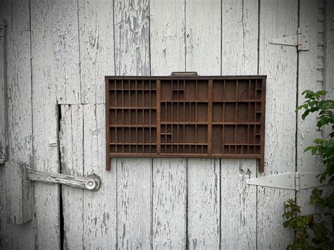 Printers Letter Drawer Typeset Blocks Hamilton Tray Divided Etsy