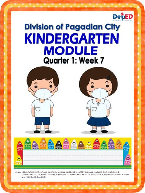 South Week 7 Kinder Module 1 Pdf