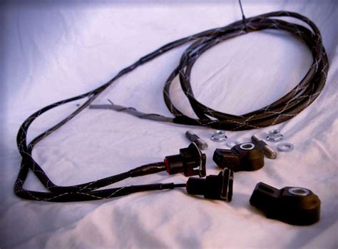 Wideband Knock Sensor Kit Coax Shielded Harness And Bosch Knock Sensors
