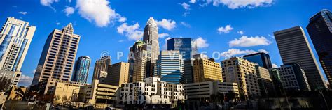 Wall Art Print Of Charlotte Skyline And Bearden Park Panorama Photo By