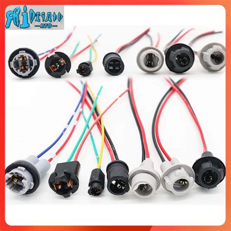 Rto T10 W5w T5 T15 Soft Bulb Holder Adapters Cable Led Bulb Connector