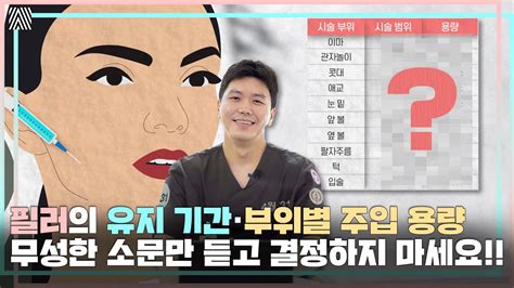 필러 맞기 전 꼭 알아야 할 필수 정보 이 정도는 꼭 알아야 합니다 필러2편 4월31일 성형외과 Youtube