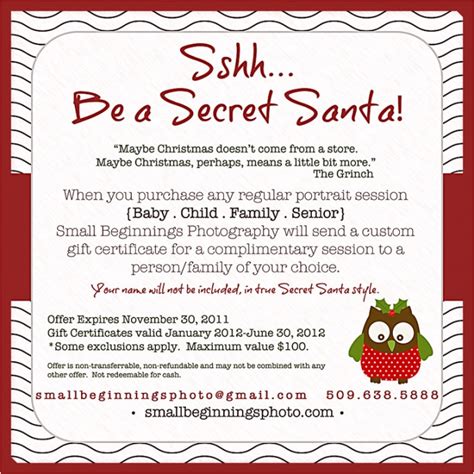 Email Template Secret Santa