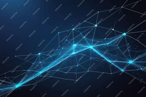 Premium Photo Abstract Plexus Technology Futuristic Network With Blue Background Wallpaper