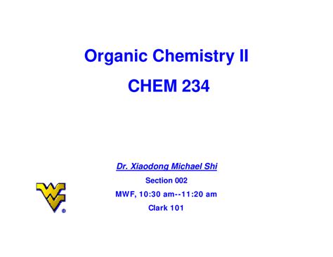 Organic Chemistry Ii Introduction To Carbonyl Chemistry Problem Set
