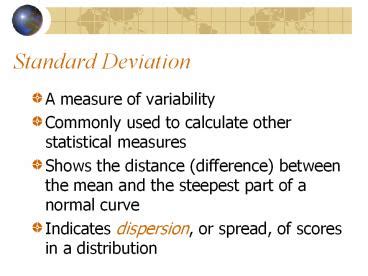 Standard Deviation Presentation Free To View