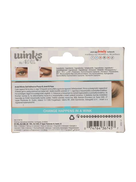 Ardell Winks Self Adhesive Soros Műszempilla Haze 1 Db