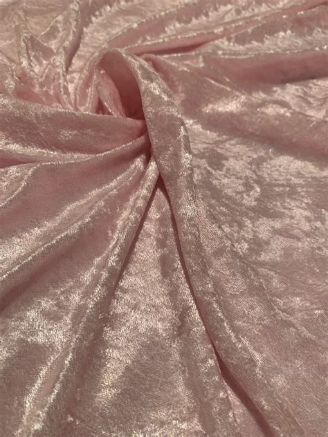 58 Pink Stretch Velour Fabric By The Yard PINK VELOUR 3 99
