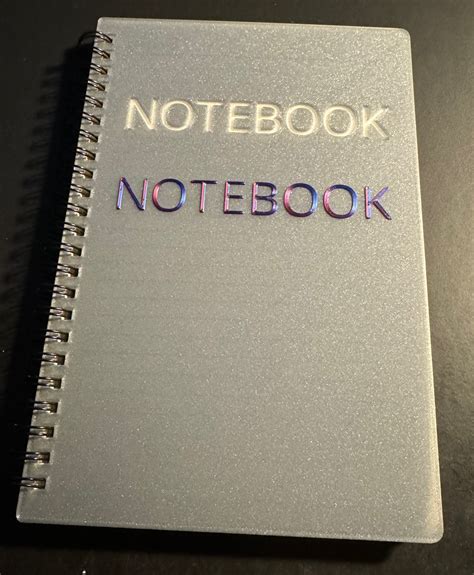 Customizable Notebook Cover By Illegible Download Free Stl Model