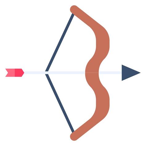 Premium Vector Bow Arrow Vector Illustration Style