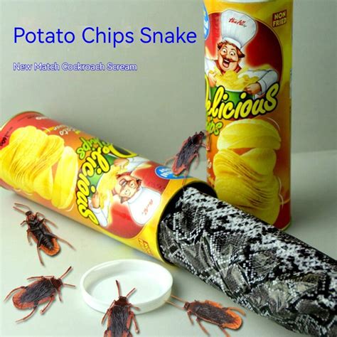 Prank Potato Chip Snake Jumping Snake Surprise Prank Potato Chip Can