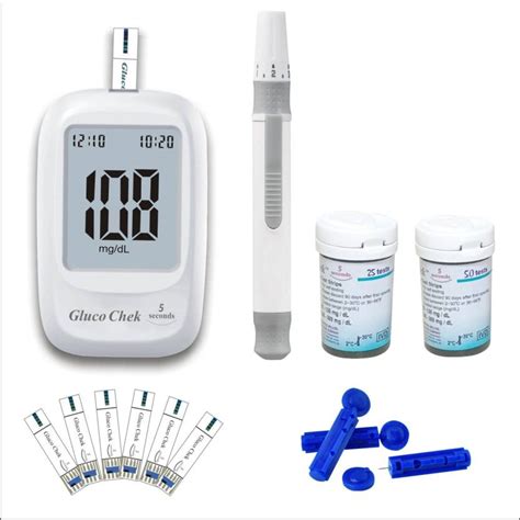 Aspen Gluco Chek 5 Sec Glucose Blood Sugar Testing Monitor Machine