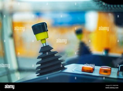 Joystick For Control System Of Tower Crane In Cabin However This Is