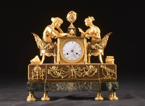 Proantic Empire Astronomy Clock With Two Readers Proantic Empire Astronomy Clock With Two Readers