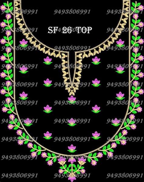 Pin On Designer Dresses In Machine Embroidery Designs Machine Embroidery Embroidery Designs