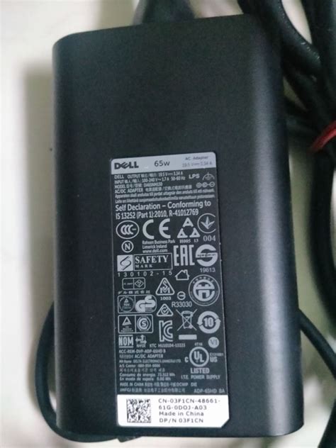 Dell 65w Ac Adapter Computers And Tech Parts And Accessories Cables