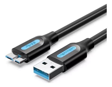 Cable Disco Duro Externo Usb A Usb Micro B Vention mt Color Negro Cuotas sin interés