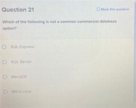 Solved Which Of The Following Is Not A Common Commercial