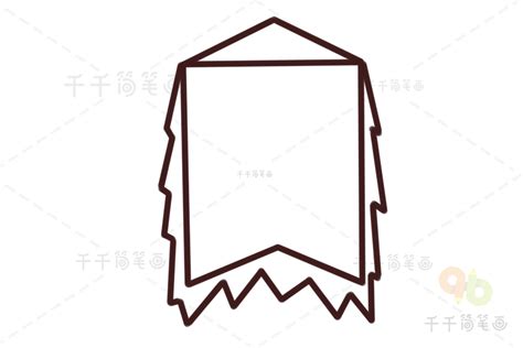 锦旗简笔画 生活用品简笔画