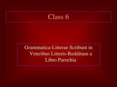Ppt Class 6 Powerpoint Presentation Free Download Id 3563679