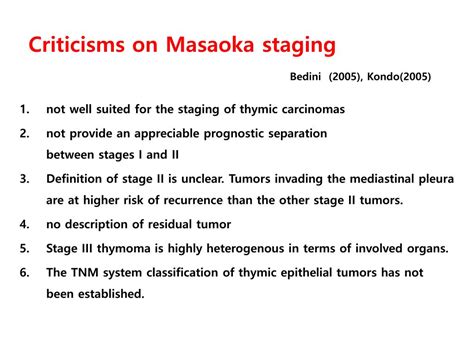 Ppt The Current Staging Systems Of Thymoma Powerpoint Presentation