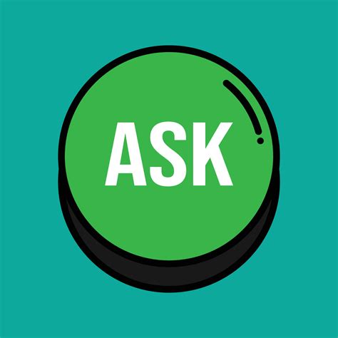 Ask Button Filled Icon 15279601 Vector Art At Vecteezy