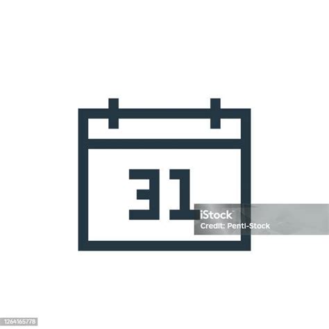 흰색 배경에서 격리된 캘린더 벡터 아이콘입니다 웹 사이트 디자인 및 모바일 앱 개발을위한 개요 얇은 라인 캘린더 아이콘 얇은 줄